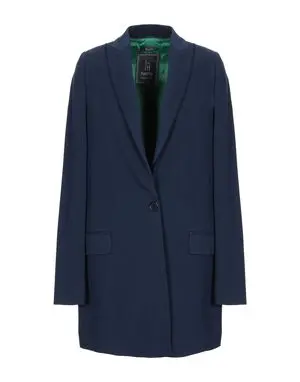HANITA Single-breasted Coat - Blue