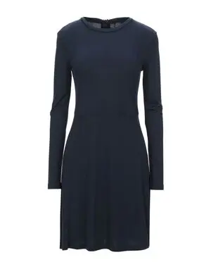 MANILA GRACE Mini Flared Dress - Dark Blue