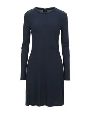 MANILA GRACE Mini Flared Dress - Dark Blue