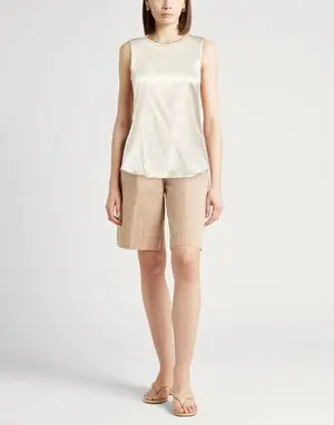 Peserico Top Cream Size Silk, Elastane