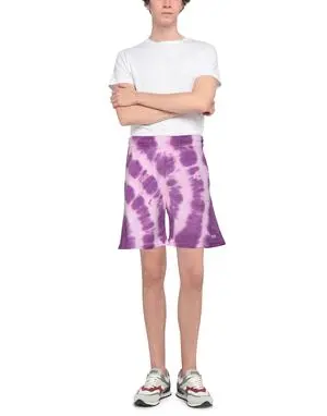 MSGM Cotton Tie-dye Relaxed Fit Shorts - Pink