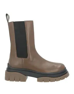 Ash Leather Ankle Boots - Green