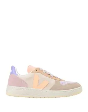 VEJA V- Leather Sneakers - Beige