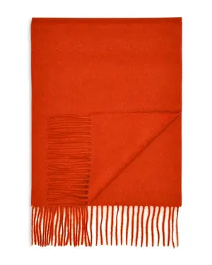 Bloomingdale'S Solid Cashmere Scarf - Exclusive Brick