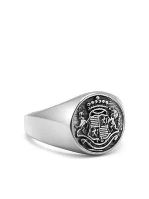 NIALAYA JEWELRY Crest Signet Ring - Silver