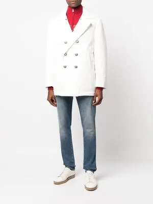 Brunello Cucinelli Caban Double-breasted Corduroy Coat