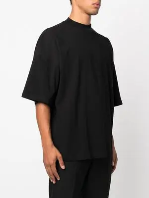 JIL SANDER Short-sleeved Cotton T-shirt - Black
