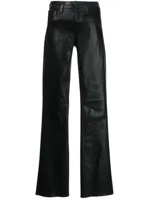 L'Agence Selma Boot-cut Waxed Jeans