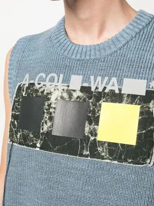 A-COLD-WALL* Patch-detail Sleeveless Jumper