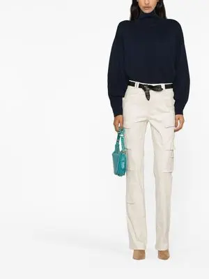 Isabel Marant Étoile Slim-cut Cargo Trousers - Neutrals