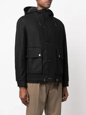 PT TORINO Buttoned Hooded Jacket