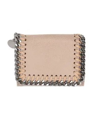 Stella McCartney Woman Wallet Brown Size - Textile Fibers Beige