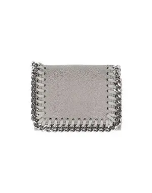 Stella McCartney Woman Wallet Brown Size - Textile Fibers Light Grey