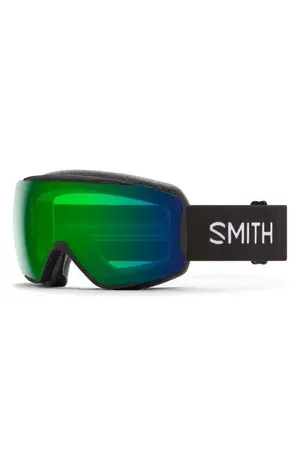 SMITH 192mm Chromapop™ Low Bridge Snow Goggles - Black/chromapop Green