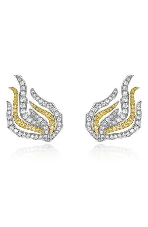 MINDI MOND Diamond Drop Earrings