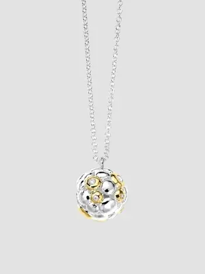 Ippolita Chimera Sterling 18k Yellow Gold, & Diamond Cluster Pendant Necklace - Silver
