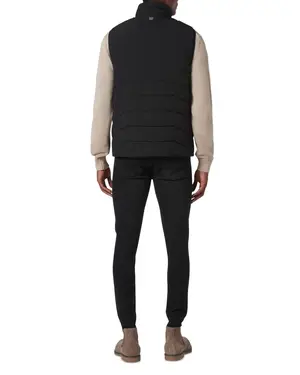 Andrew Marc Garrick Water Resistant Puffer Vest - Black