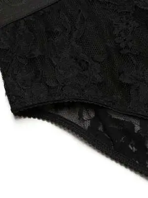 Dolce & Gabbana Floral-lace High-waist Briefs