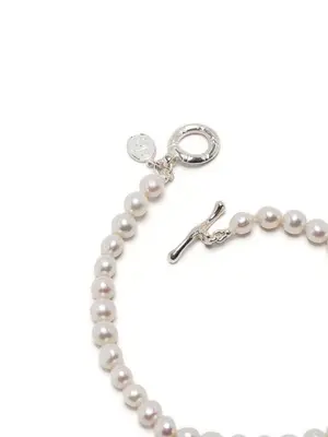 DOWER & HALL T-bar Pearl Bracelet