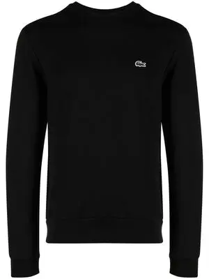 Lacoste Logo-appliqué Sweatshirt - Black