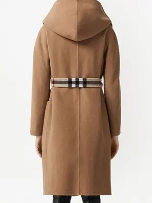 Burberry Checked-detail Wrap Coat