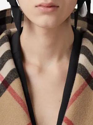 Burberry Checked-detail Wrap Coat