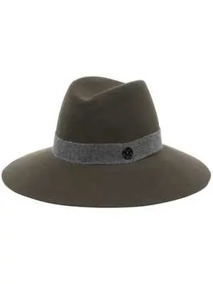 MAISON MICHEL Kate Fedora Hat Green