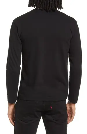 Comme Des Garçons Heart Long Sleeve Cotton T-shirt