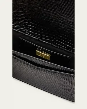 Alexis Bittar Twisted Side Handle Clutch - Black