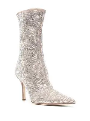 Paris Texas Crystal-embellished 105mm Boots