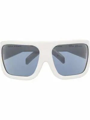 Rick Owens Davis Oversized Sunglasses - White