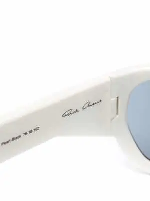 Rick Owens Davis Oversized Sunglasses - White