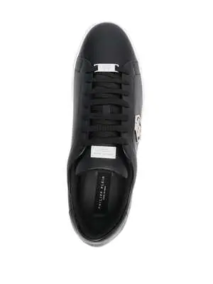 Philipp Plein Hexagon Low-top Leather Sneakers