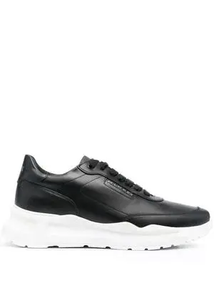 Philipp Plein Runner Low-top Leather Sneakers - Black