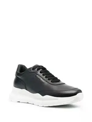 Philipp Plein Runner Low-top Leather Sneakers - Black
