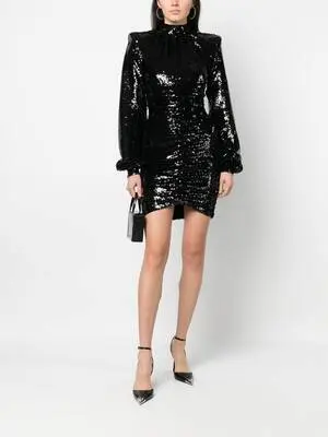 Philipp Plein Sequin-embellished Dress - Black