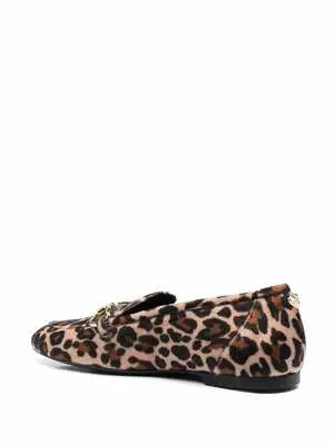 Moschino Leopard-print Slip-on Loafers
