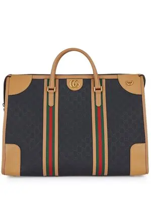 Gucci Large Canvas Duffle Bag Black