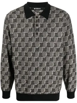 MISBHV Logo-jacquard Polo Jumper