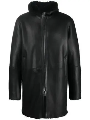 Tagliatore Wilson Hooded Shearling Coat