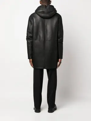 Tagliatore Wilson Hooded Shearling Coat
