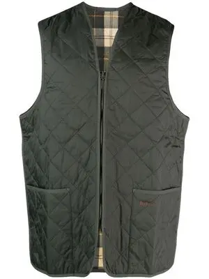 Barbour Quilted Zip-up Gilet - Green