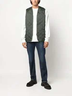 Barbour Quilted Zip-up Gilet - Green