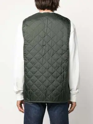 Barbour Quilted Zip-up Gilet - Green