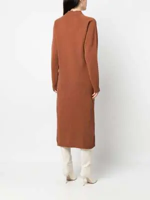 ALYSI Mock-neck Knit Dress - Brown
