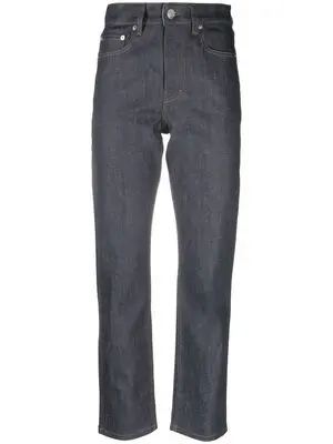 Maison Kitsuné Straight-leg Cropped Jeans