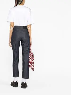 Maison Kitsuné Straight-leg Cropped Jeans