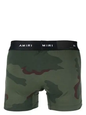Amiri Logo-waistband Camouflage Boxers