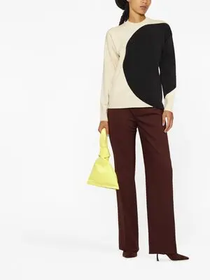 Tory Burch Two-tone Jumper - Black