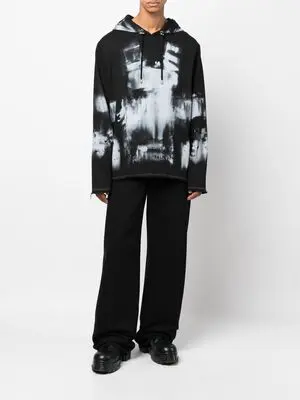 Balmain Graphic Print Hoodie